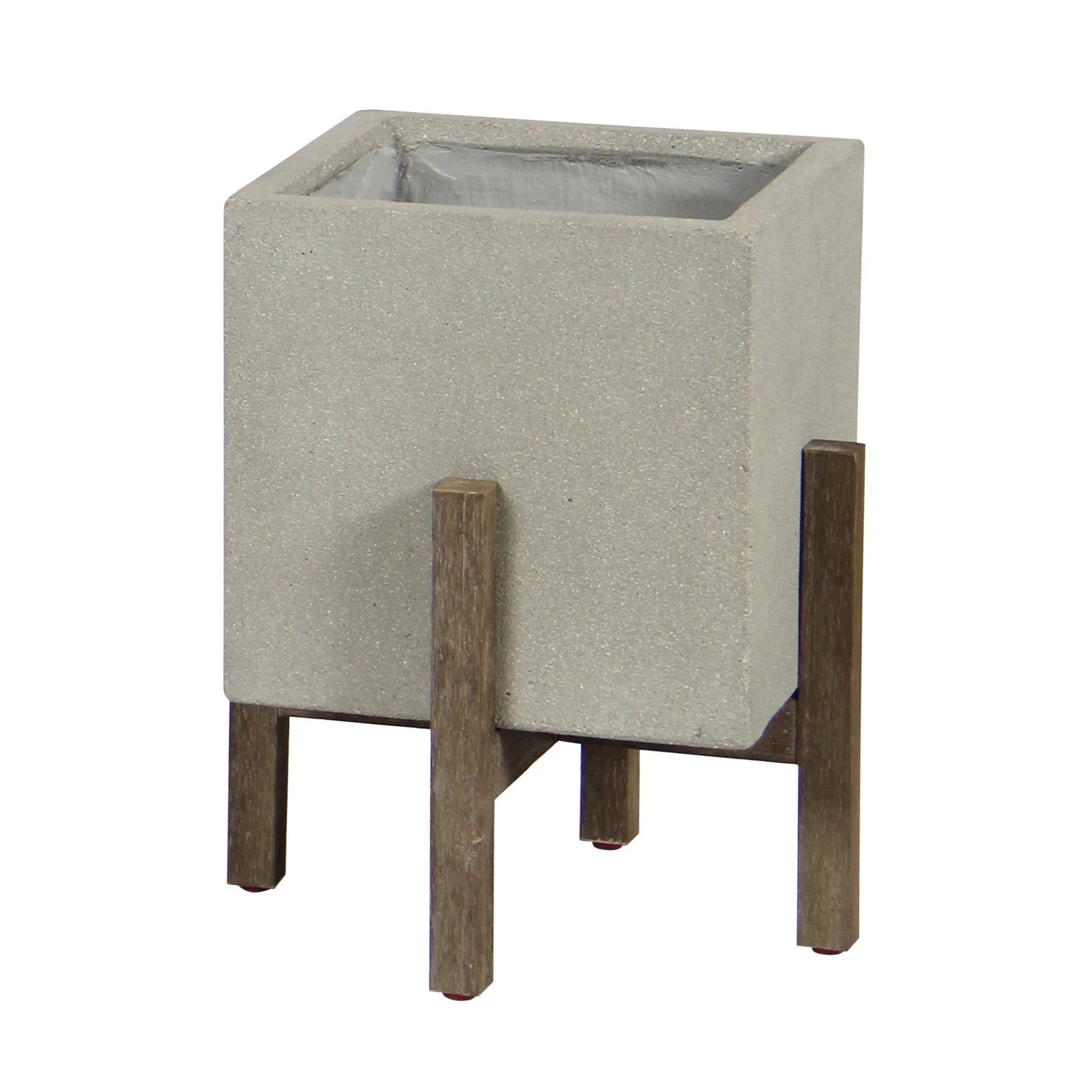 Patio Square Standing Pot (Natural Stone) -Planter - Canadian ...